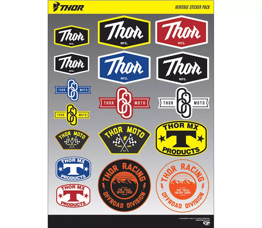 Arch samolepek Thor Decal Sheet heritage sticker pack | Bikers Crown